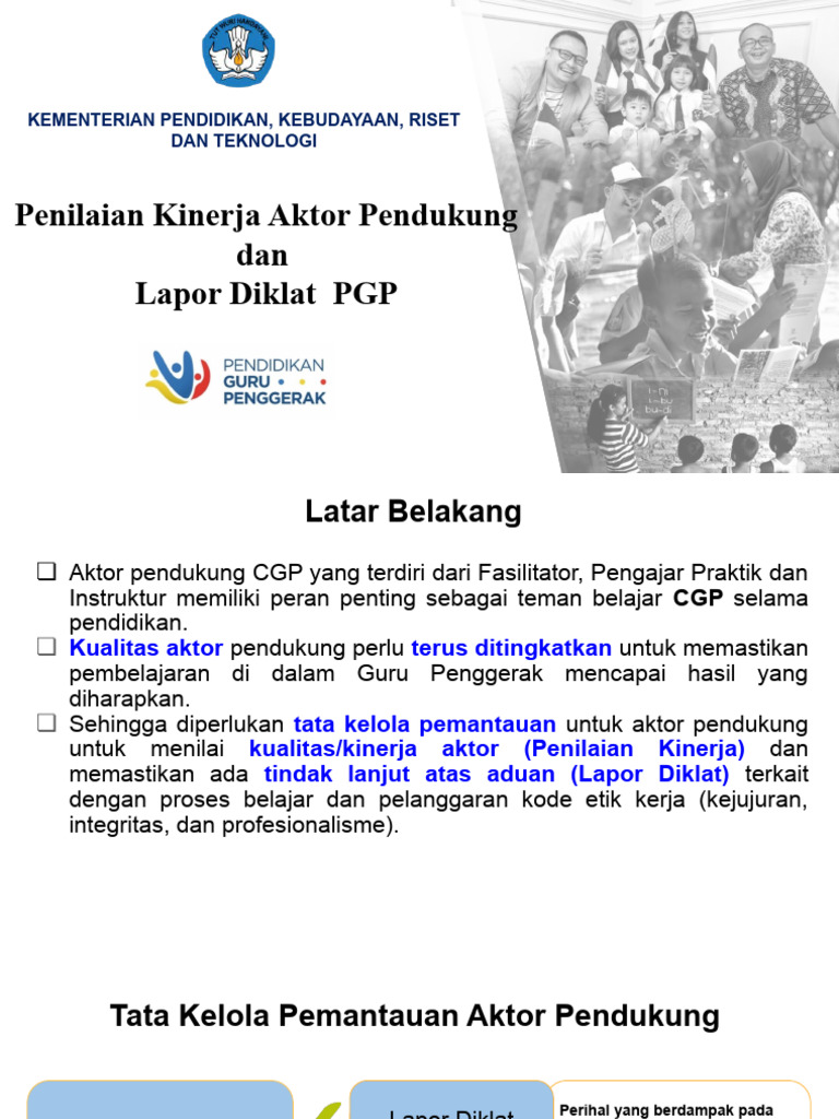 Paparan Untuk A11 - Penilaian Kinerja PGP Dan Lapor PGP (LMS PMM) | PDF