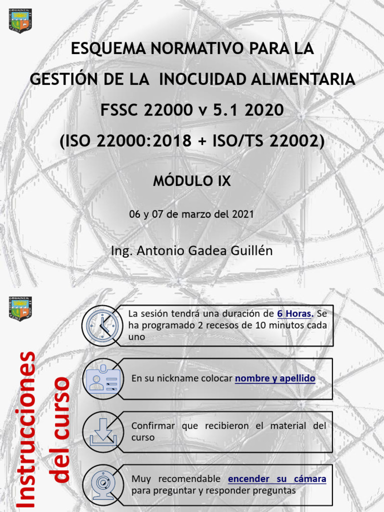 Gestión Inocuidad Alimentaria FSSC 22000 | PDF | Análisis de Riesgo y Puntos Críticos de Control ...
