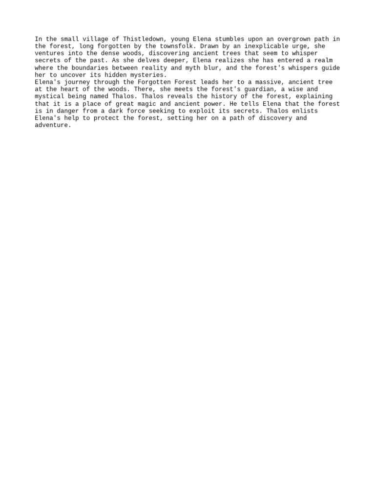 Whispers of The Forgotten Forest | PDF