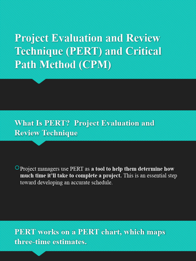 PERT vs. CPM: Project Management Techniques | PDF | Project Management | Operations Research