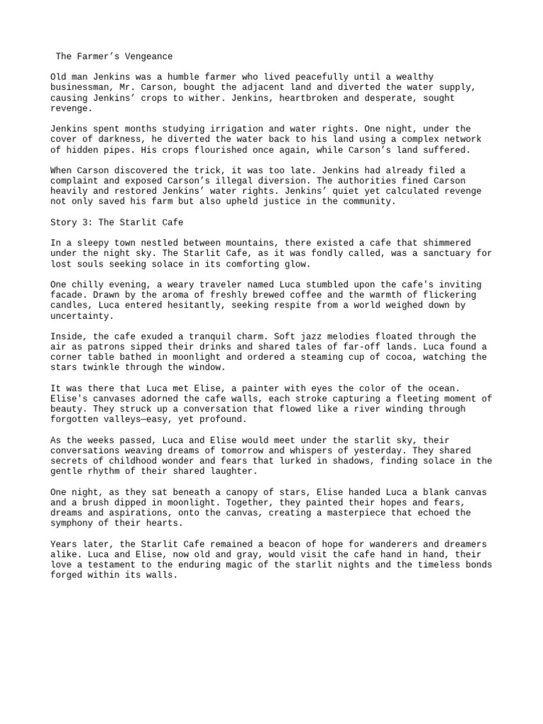 Story 5 - Revenge Crops | PDF | Social Science