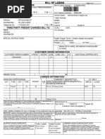 TFF Bol Form | PDF | Cargo | Bill Of Lading