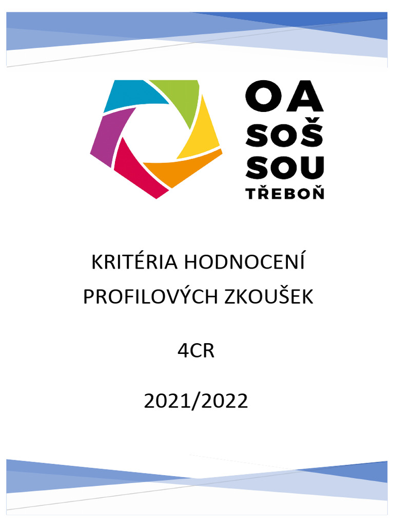 Kritéria Hodnocení 4CR | PDF