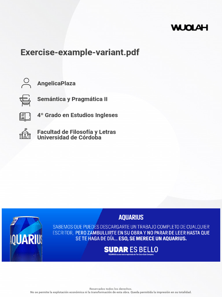 Wuolah Free Exercise Example Variant | PDF | Semiotics | Semantics