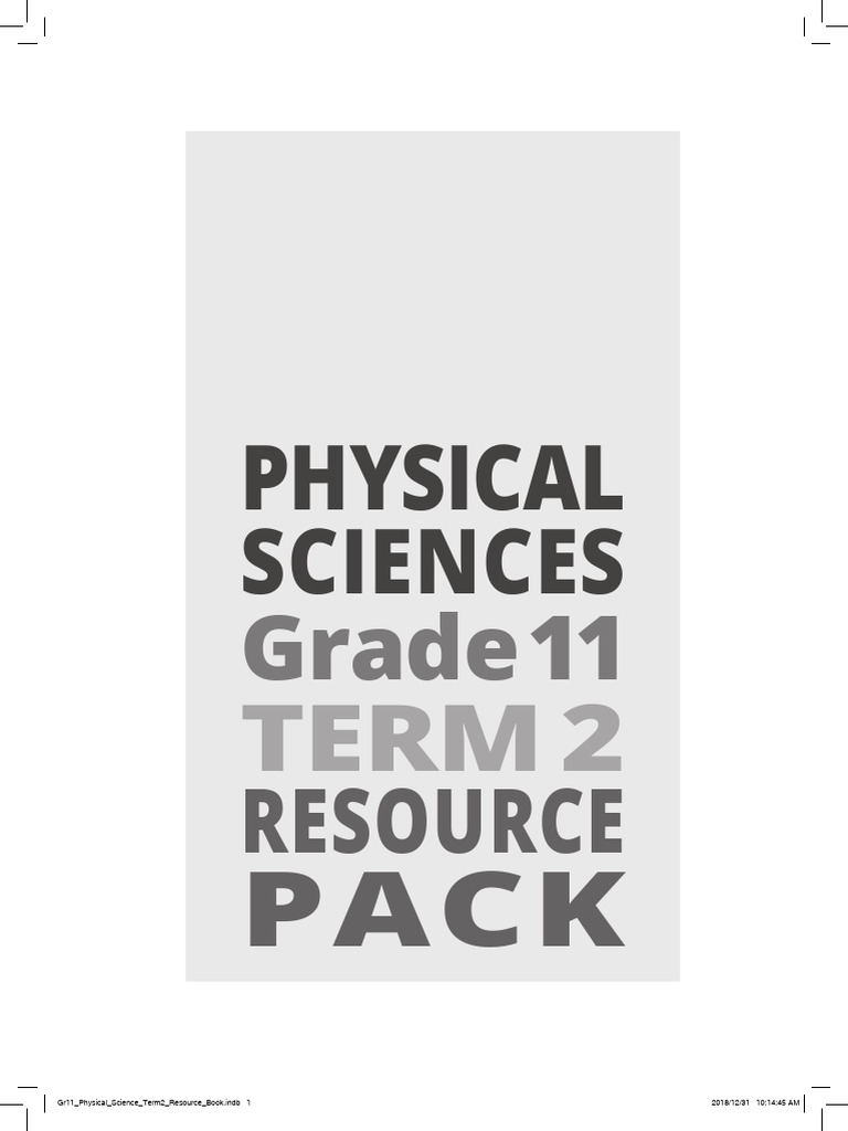 Grade 11 Physical Science Term 2 Resource Pack | PDF | Diffraction | Wavelength