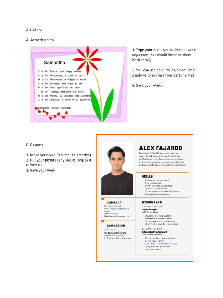 Microsoft 2007 Activity Hands On | PDF | School Counselor | Psychology