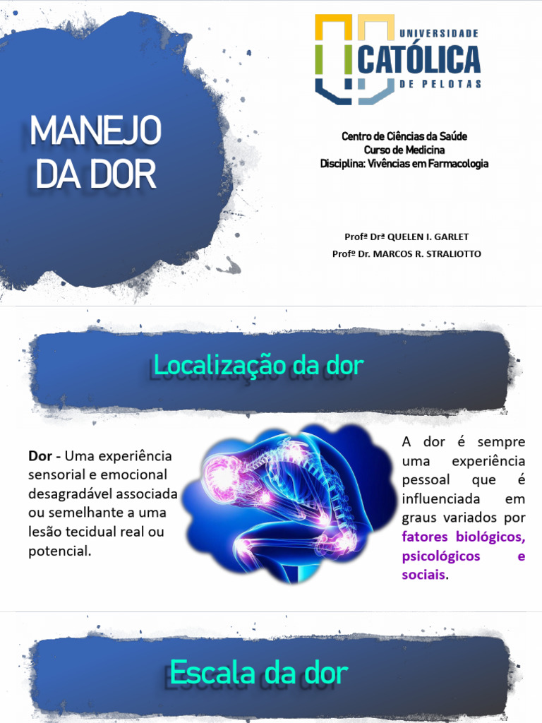 Aula - 06 - Vivà Ncias - Farmacologia - Manejo Da Dor | PDF | Dor ... Aula - 06 - Vivà Ncias - Farmacologia - Manejo Da Dor | PDF | Dor ...
