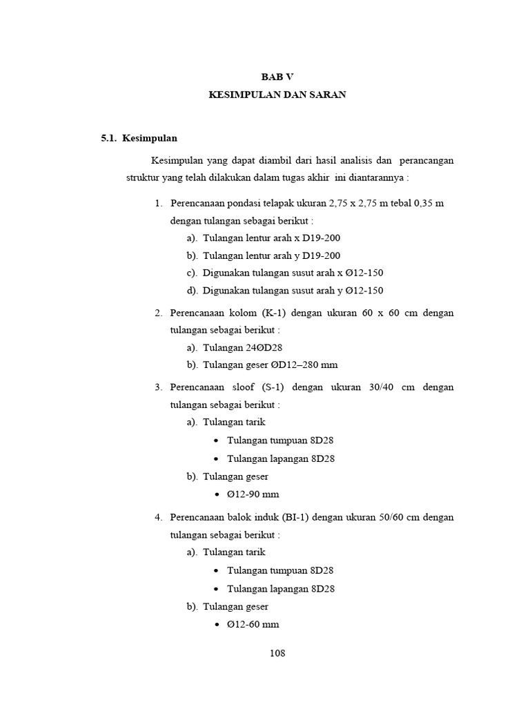 Bab 5 Kesimpulan Dan Saran | PDF