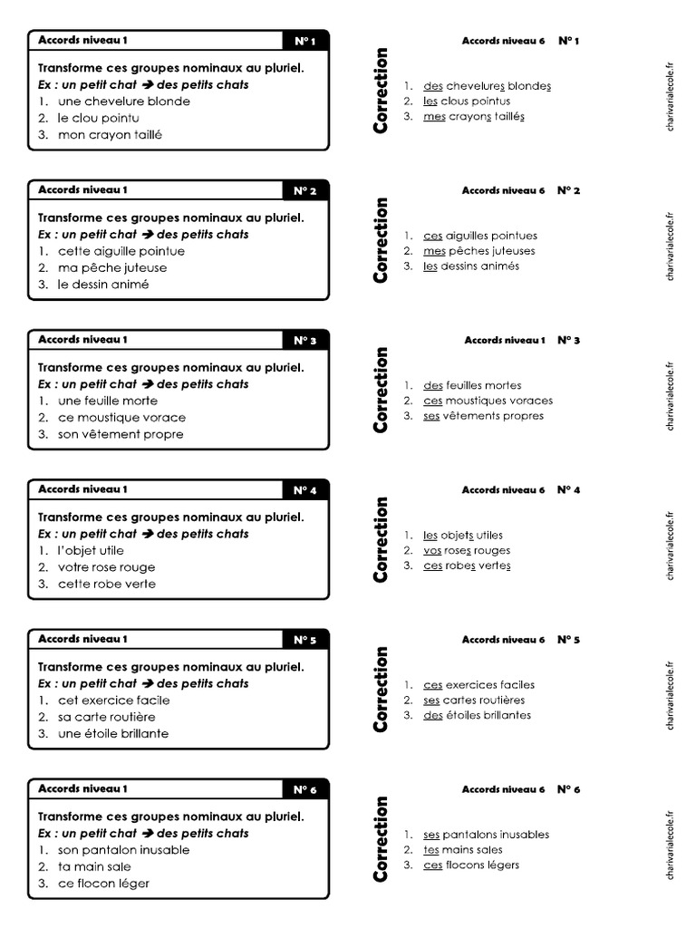ORTHOGRAPHE - Cartes Sur Les Accords | PDF