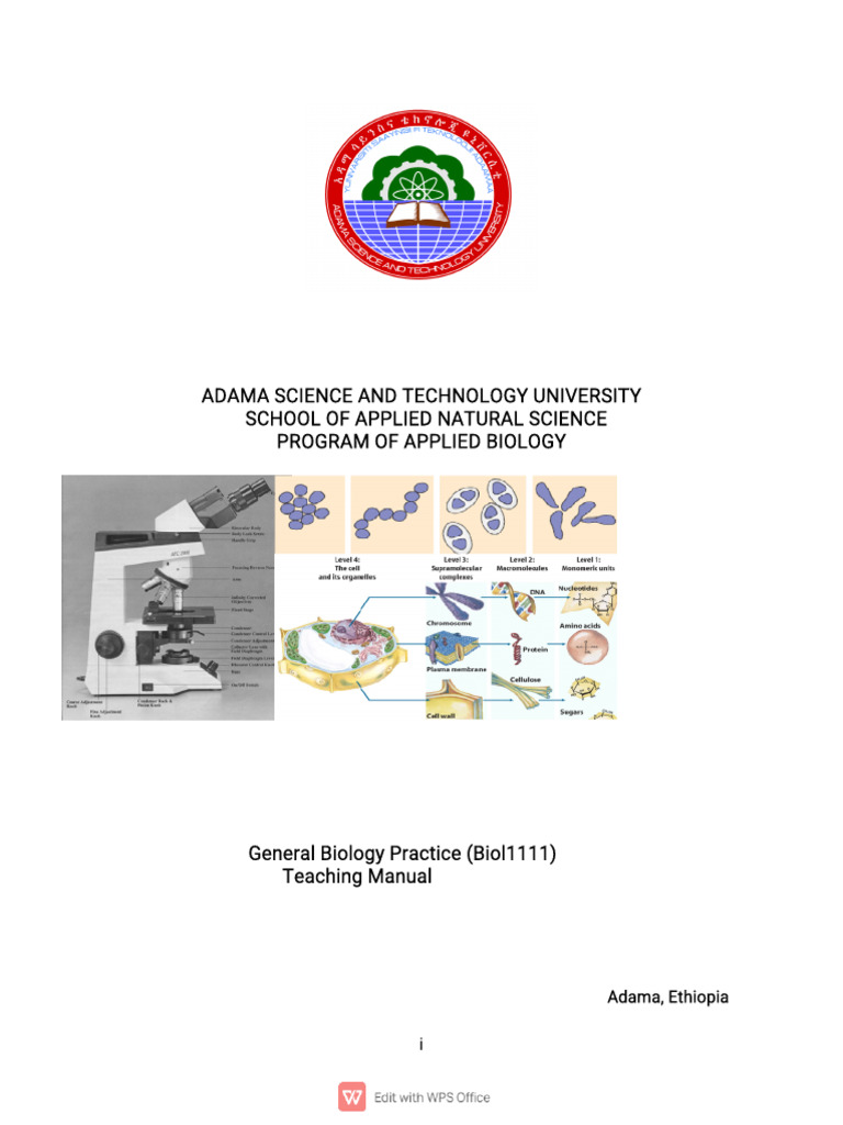 General Biology Practice Lab Manual | PDF