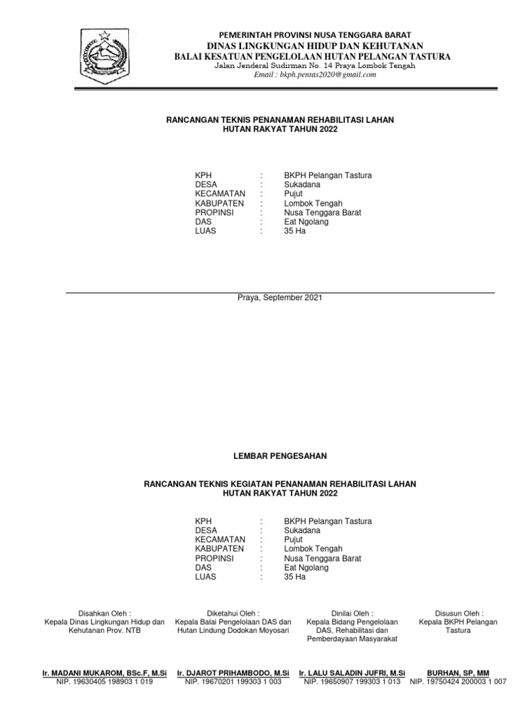 Rantek HR Sukadana Pujut Loteng | PDF