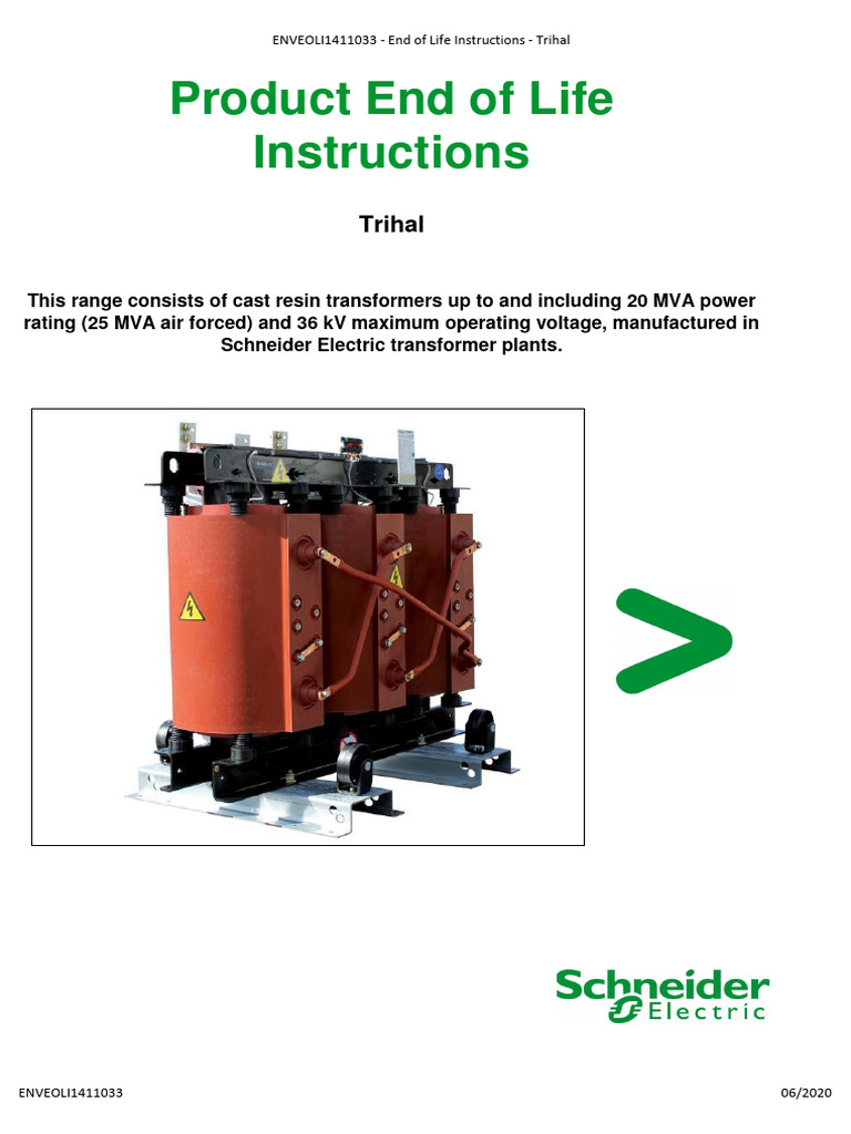 EoLI ENVEOLI1411033 | PDF | Transformer | Recycling