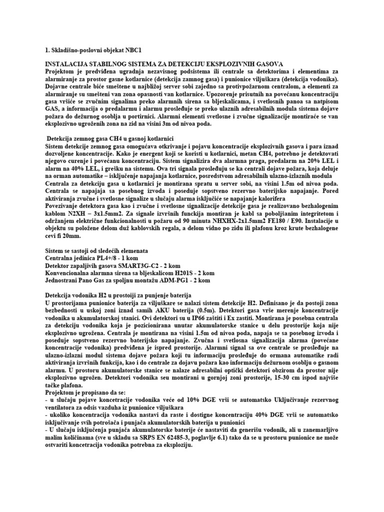 Opis Sistema NBC 1, 2, 5 | PDF