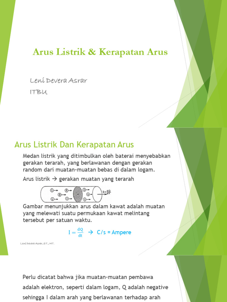 Arus Listrik Dan Kerapatan Arus | PDF
