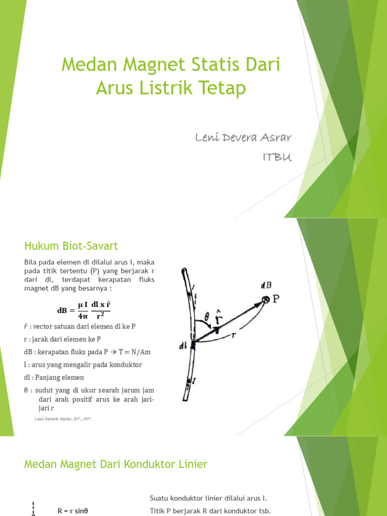 7.1 Medan Magnet Statis Dari Arus Listrik Tetap-lanjutan | PDF