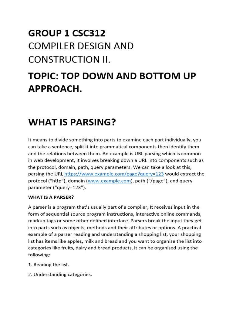 CSC312 2.docx Updated | PDF | Parsing | Metalogic