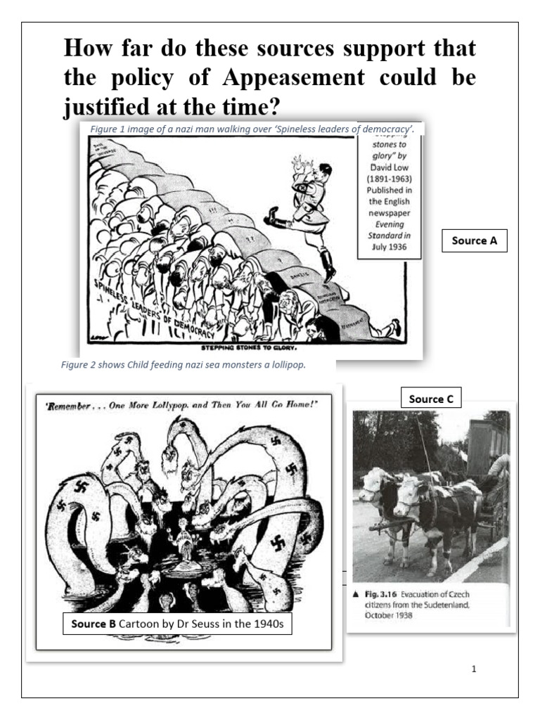 Justifying Appeasement: Source Analysis | PDF | Neville Chamberlain ...