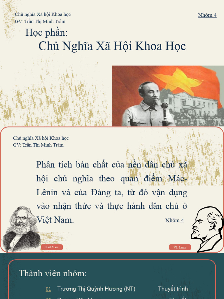 CNXH - Nhóm 4 Full | PDF