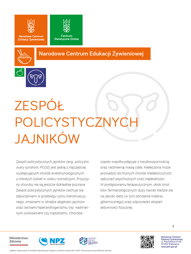 Zalecenia Dietetycy Zespol Policystycznych Jajnikow | PDF