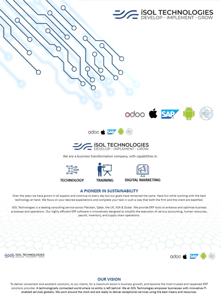 iSOL Technologies Profile | PDF | Mobile App | Ios