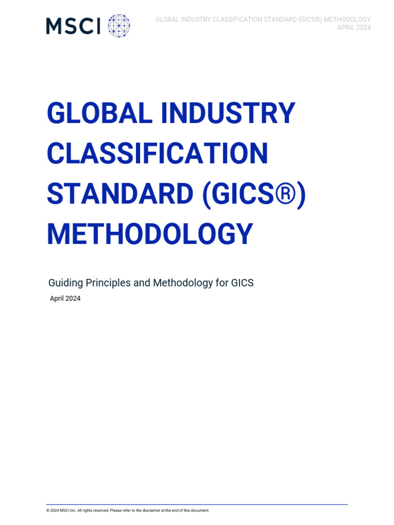 MSCI_Global_Industry_Classification_Standard_GICS®_Methodology_20240515 ...