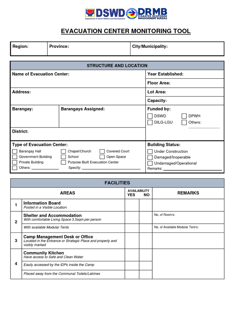 EC Monitoring Tool | PDF | Hand Washing | Toilet