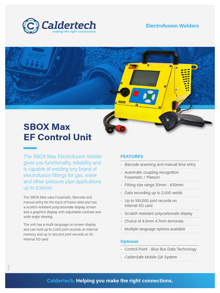 Caldertech UK SBOX Max | PDF | Welding | Construction