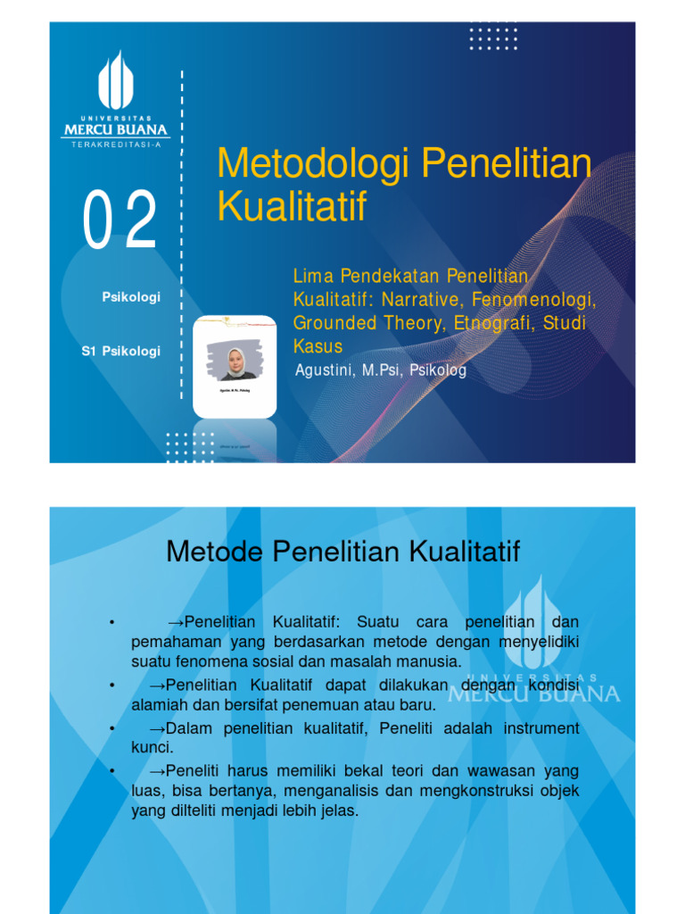 Metodologi Penelitian Kualitatif (TM2) | PDF