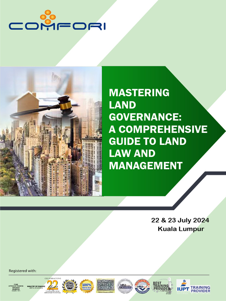 PC025 - Mastering Land Governance A Comprehensive Guide To Land Law and ...