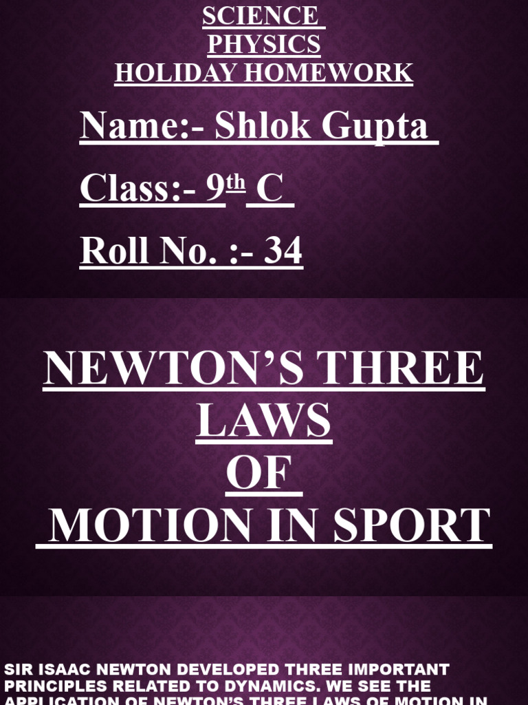 Science Physics HHW | PDF | Force | Acceleration