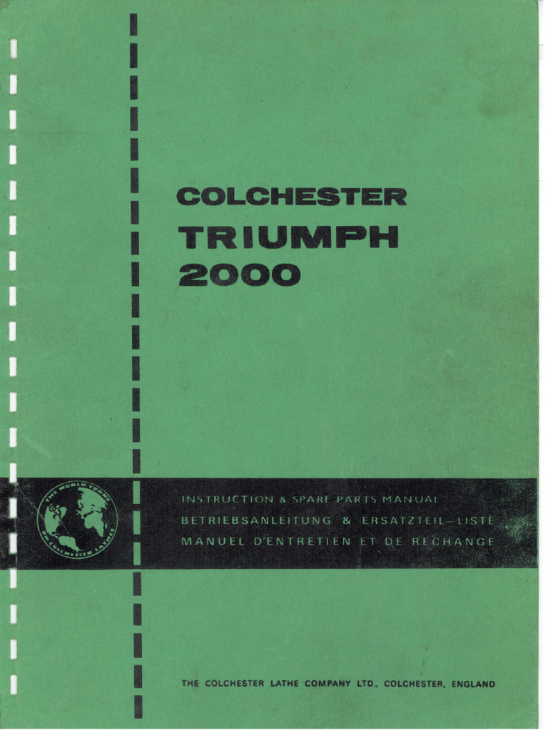 Colchester Triumph 2000 Tour | PDF