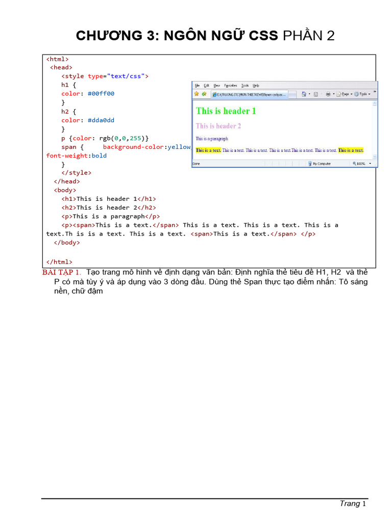 LAB 5 - CSS - Phan 2 | PDF