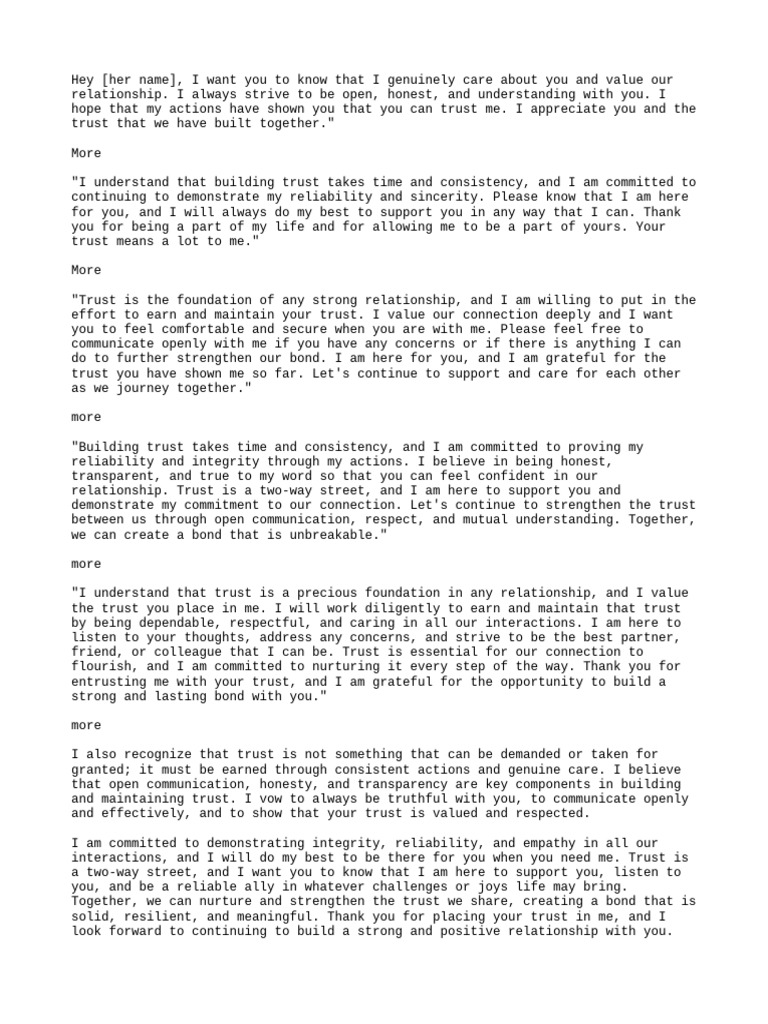 Trust format 2 | PDF | Empathy | Communication