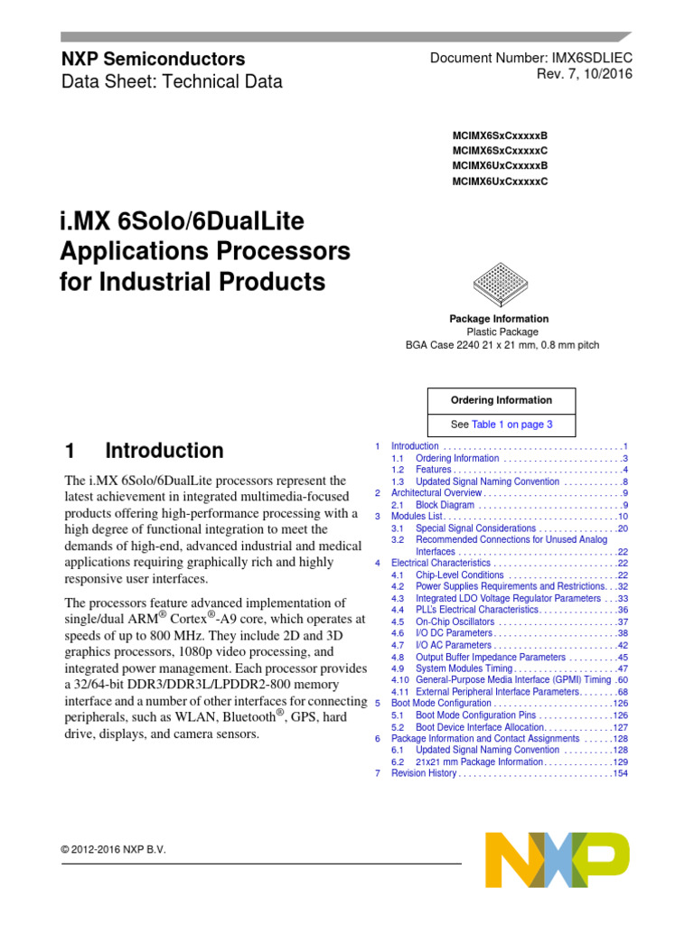 IMX6SDLIEC | PDF | Computer Hardware | Information And Communications Technology