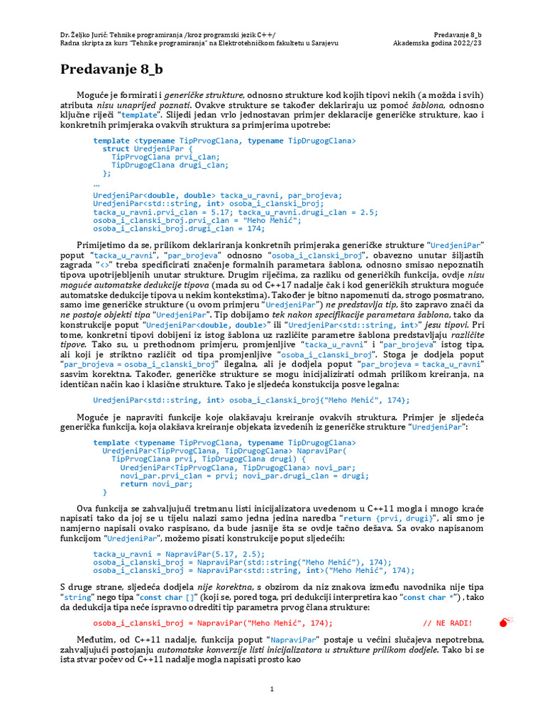 (TP 2022-23) Predavanje 8 - B | PDF