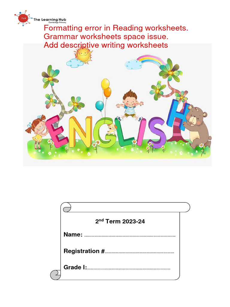 Grade 1 2nd Term Pack 1. | PDF | Elephant | English Language