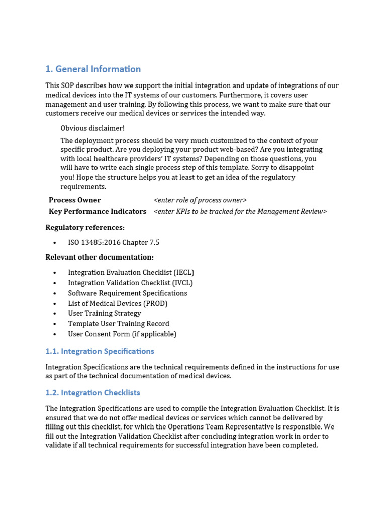 Sop Deployment | Download Free PDF | Verification And Validation ...