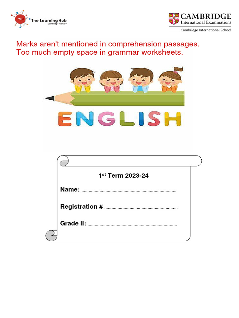 Grade II English Practice Workbook | PDF | Bees | Beehive