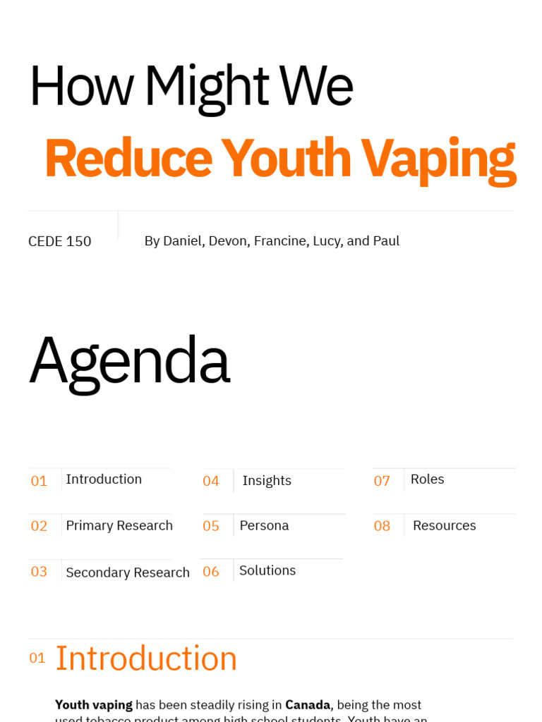 Strategies to Curb Youth Vaping | PDF | Electronic Cigarette | Smoking