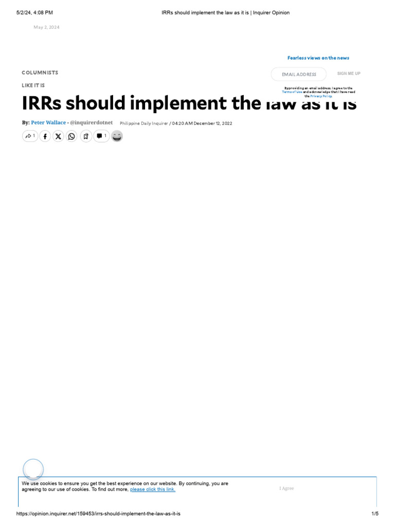 Implement Laws Without Delay | PDF | United States Congress | American ...