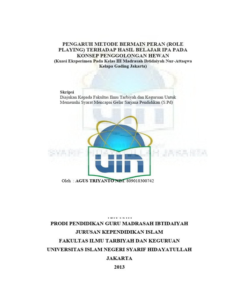 Pengaruh Metode Bermain Peran Role Playi | PDF | Seni