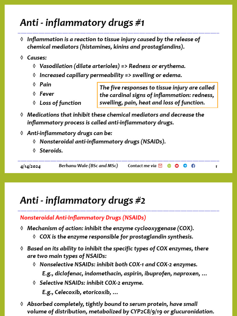 Medication Administeration Part II | PDF | Nonsteroidal Anti ...