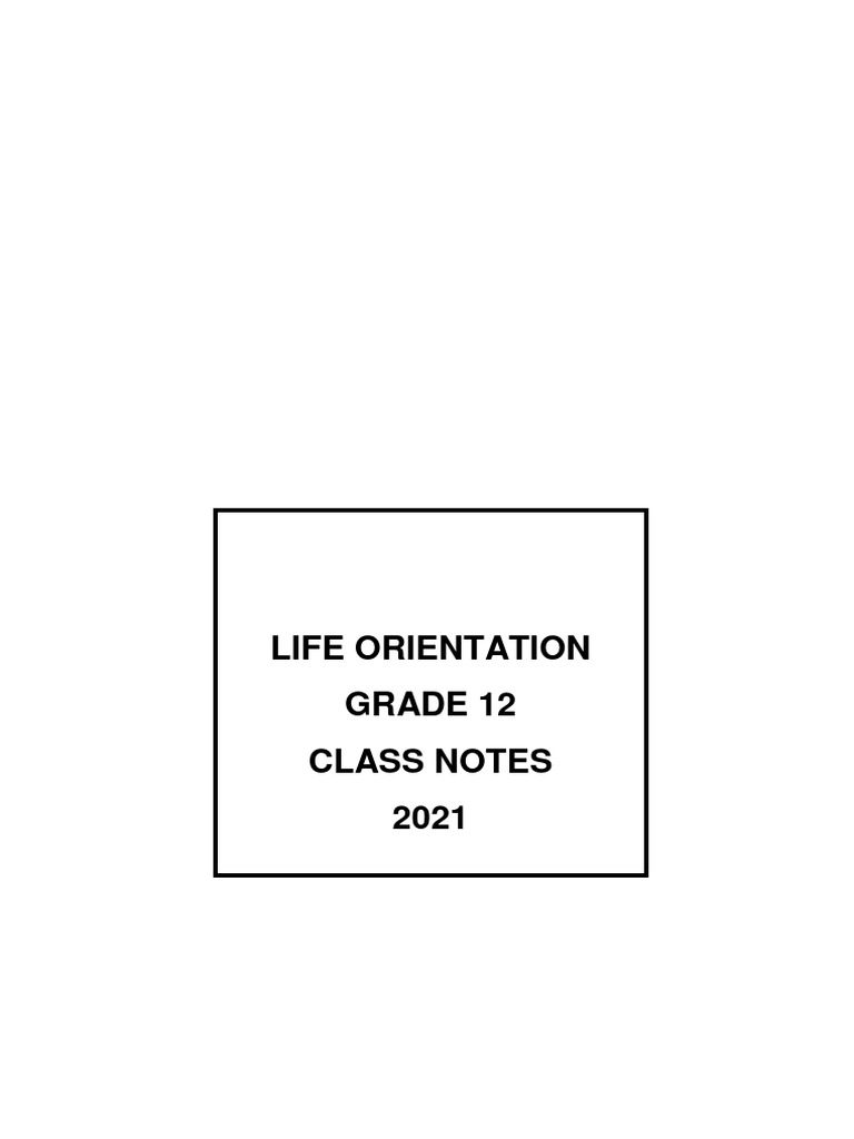 LO Class Notes Grade 12 All Year. Term1,2,3&4 | PDF | Stress (Biology ...