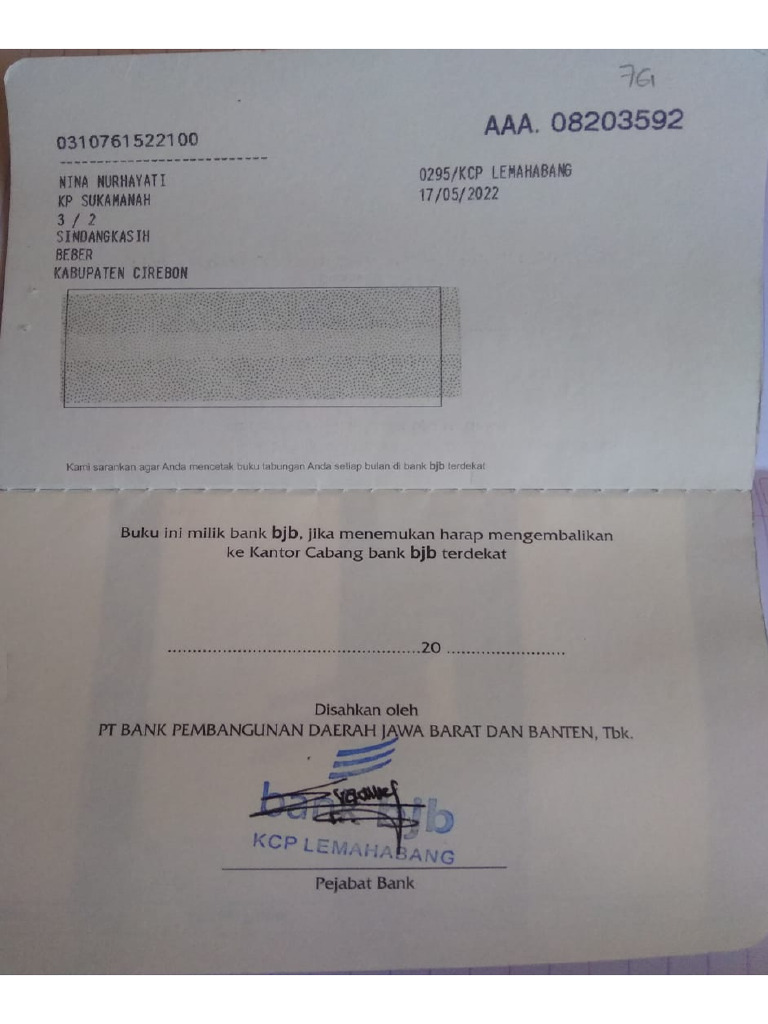 Buku Rek - Melisa | PDF