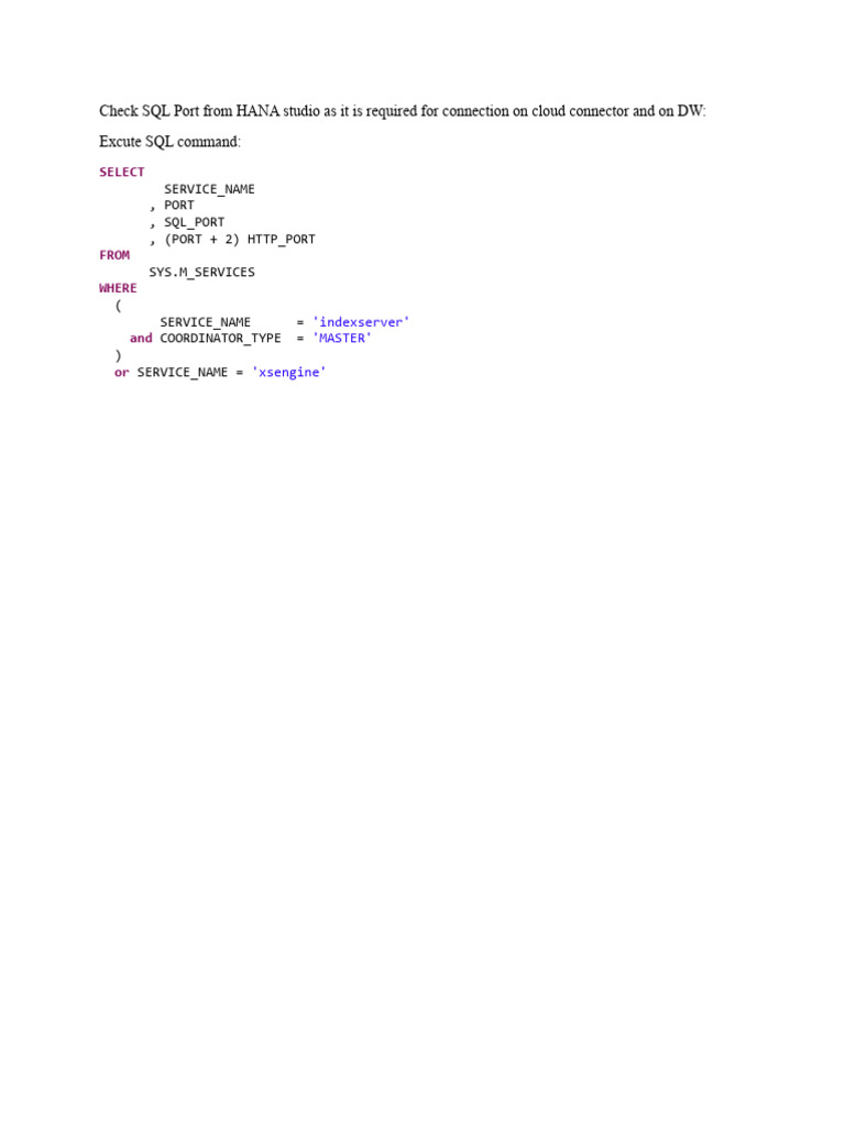 Datasphere Connection To HANA | PDF | Computers