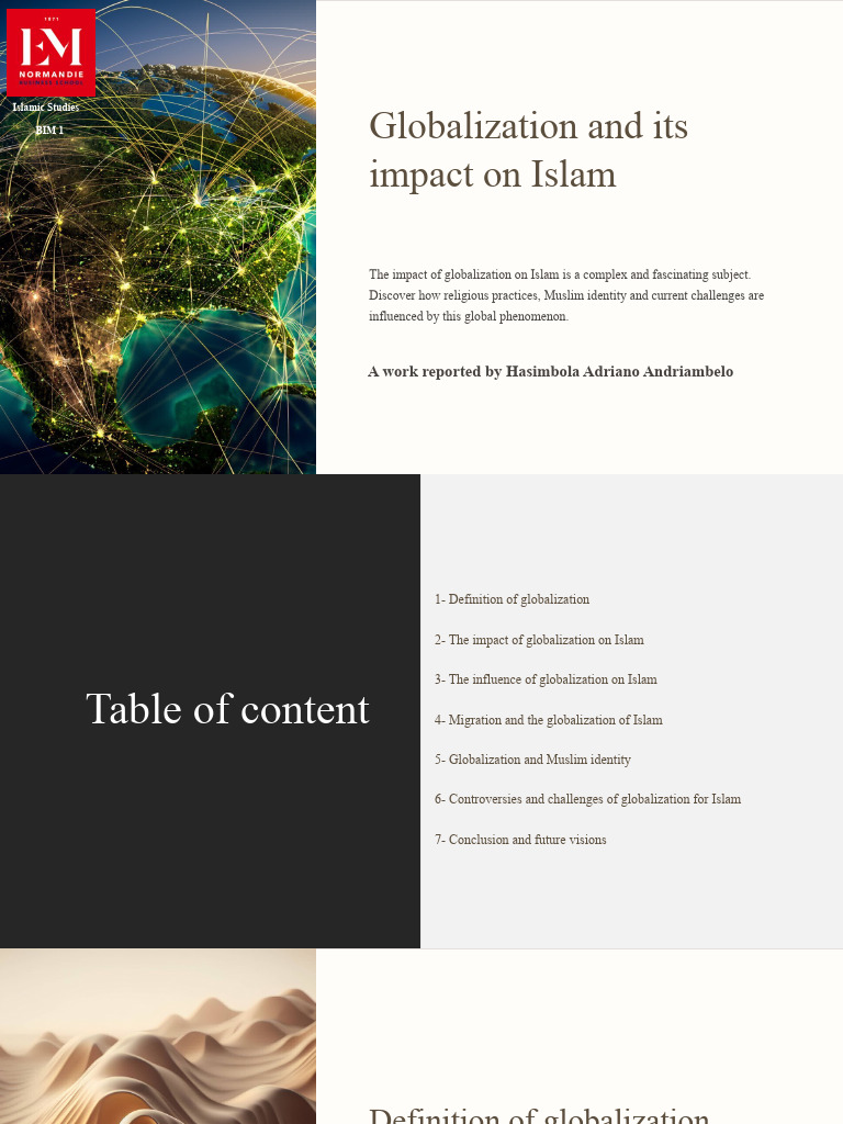 Globalization and Its Impacts in Islam Second Draft | PDF ...