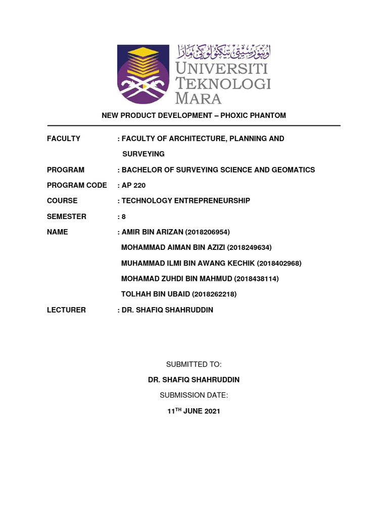 NPD Report-Phoxic Phantom | PDF | Unmanned Aerial Vehicle | Product ...