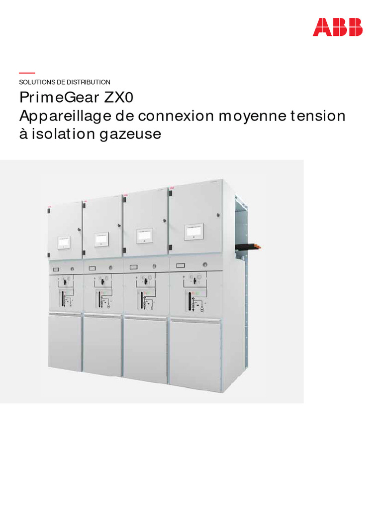 Appareillage de connexion ZX0 à isolation gazeuse | PDF