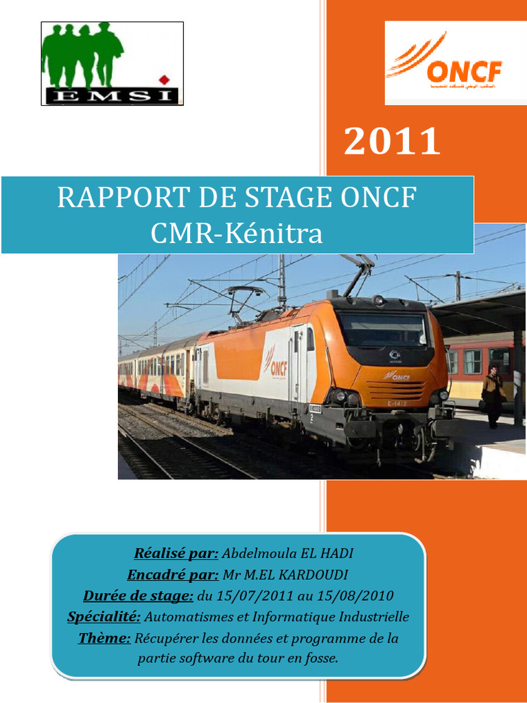 Rapport de Stage Oncf | PDF | Locomotives | Train