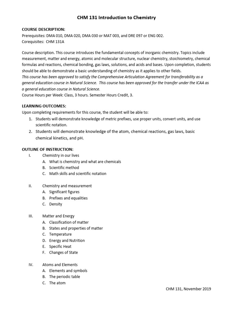 CHM131 | PDF | Chemistry | Chemical Equilibrium